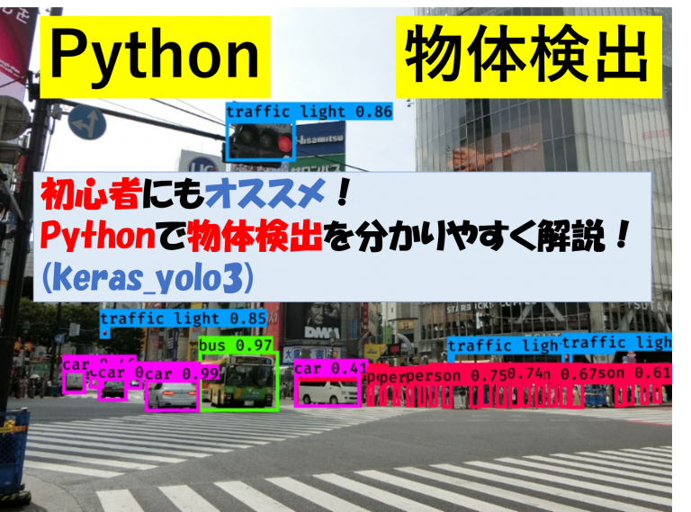 初心者にもオススメ！Pythonで物体検出を分かりやすく解説！(keras_yolo3) | みやしんのプログラミングスキル通信