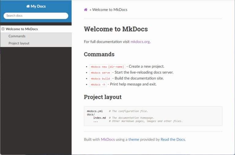 MkDocsでWebページ作成 Python | みやしんのプログラミングスキル通信